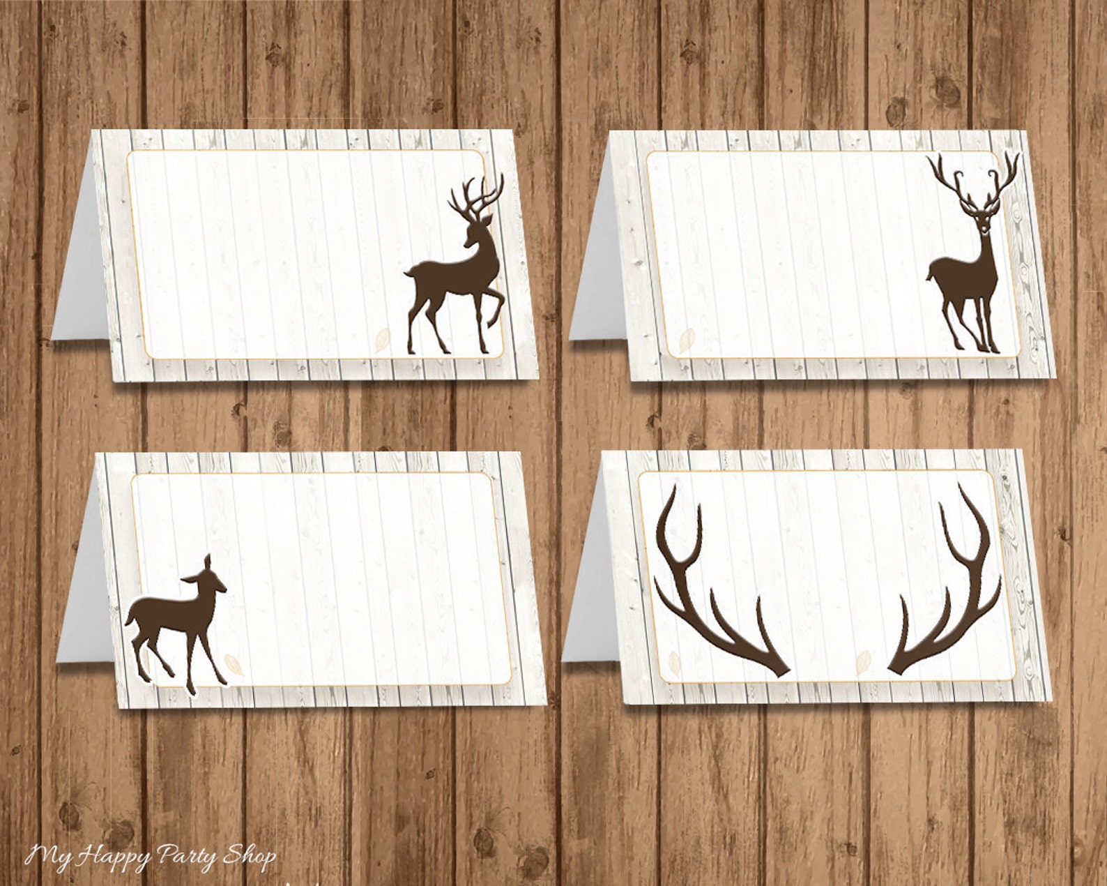 Deer Buffet Cards PRINTABLE Food Label / Place Cards | Etsy