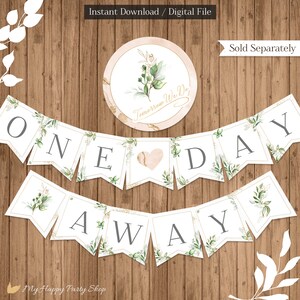 Miss to Mrs Banner, Printable, Bridal Shower Banner, Greenery Banner ...