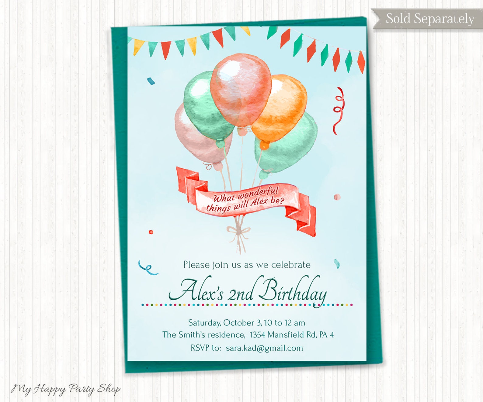 Balloons Welcome Baby Banner PRINTABLE the Wonderful Things - Etsy