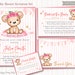 Pink Teddy Bear Baby Shower Cupcake Toppers, PRINTABLE, 2 Circles, Baby ...