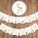 Deer Baby Shower Banner, PRINTABLE, Welcome Baby, Boy Shower, Blue Deer ...
