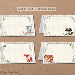 Woodland Birthday Banner, Printable Happy Birthday Banner, Woodland ...