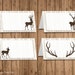 Deer Favor Tags PRINTABLE Deer Antler Tags Woodland Favor - Etsy