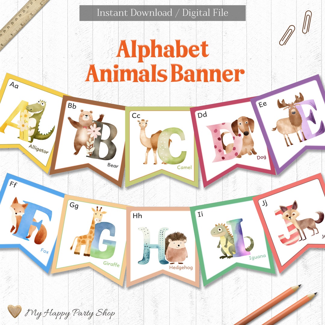 Alphabet Banner | Printable | Classroom Decor | ABC Banner | A-Z Banner ...
