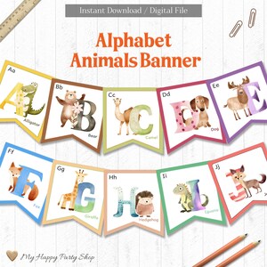 Alphabet Banner | Printable | Classroom Decor | ABC Banner | A-Z Banner ...