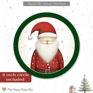 Christmas Banner, PRINTABLE, DIY, Santa Banner, Merry Christmas Banner ...