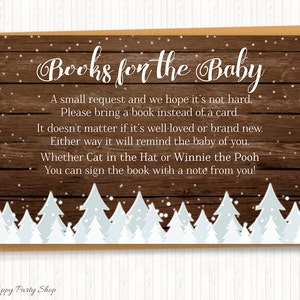 Rustic Baby Shower Invitation PRINTABLE Winter Baby Shower - Etsy