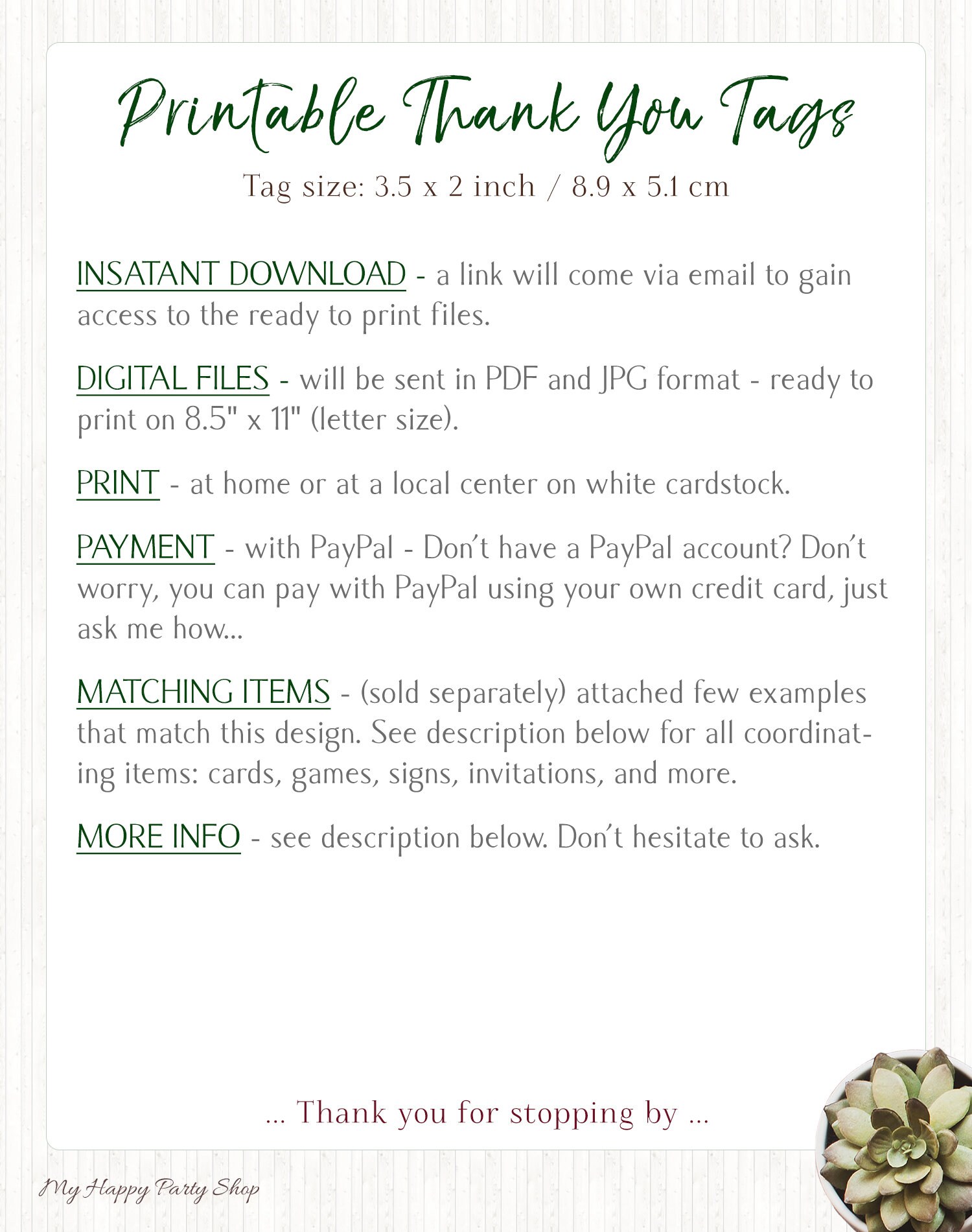 Tropical Favor Tags PRINTABLE Flamingo Favor Tags Tropical | Etsy