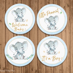 Welcome Home Banner, PRINTABLE, Elephant Welcome Baby, Baby Boy Banner ...