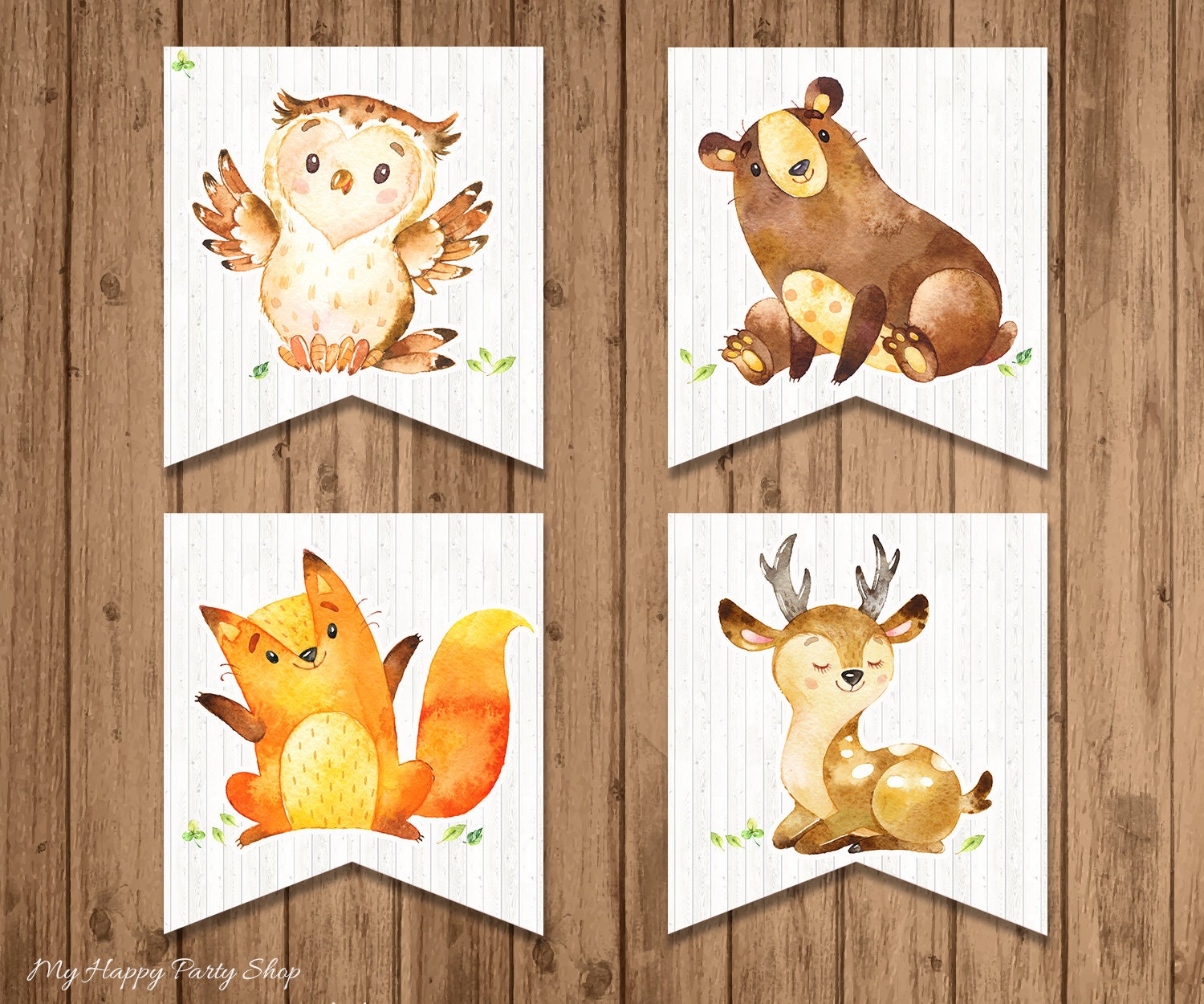 Woodland Baby Shower Banner PRINTABLE Welcome Baby. Animals | Etsy