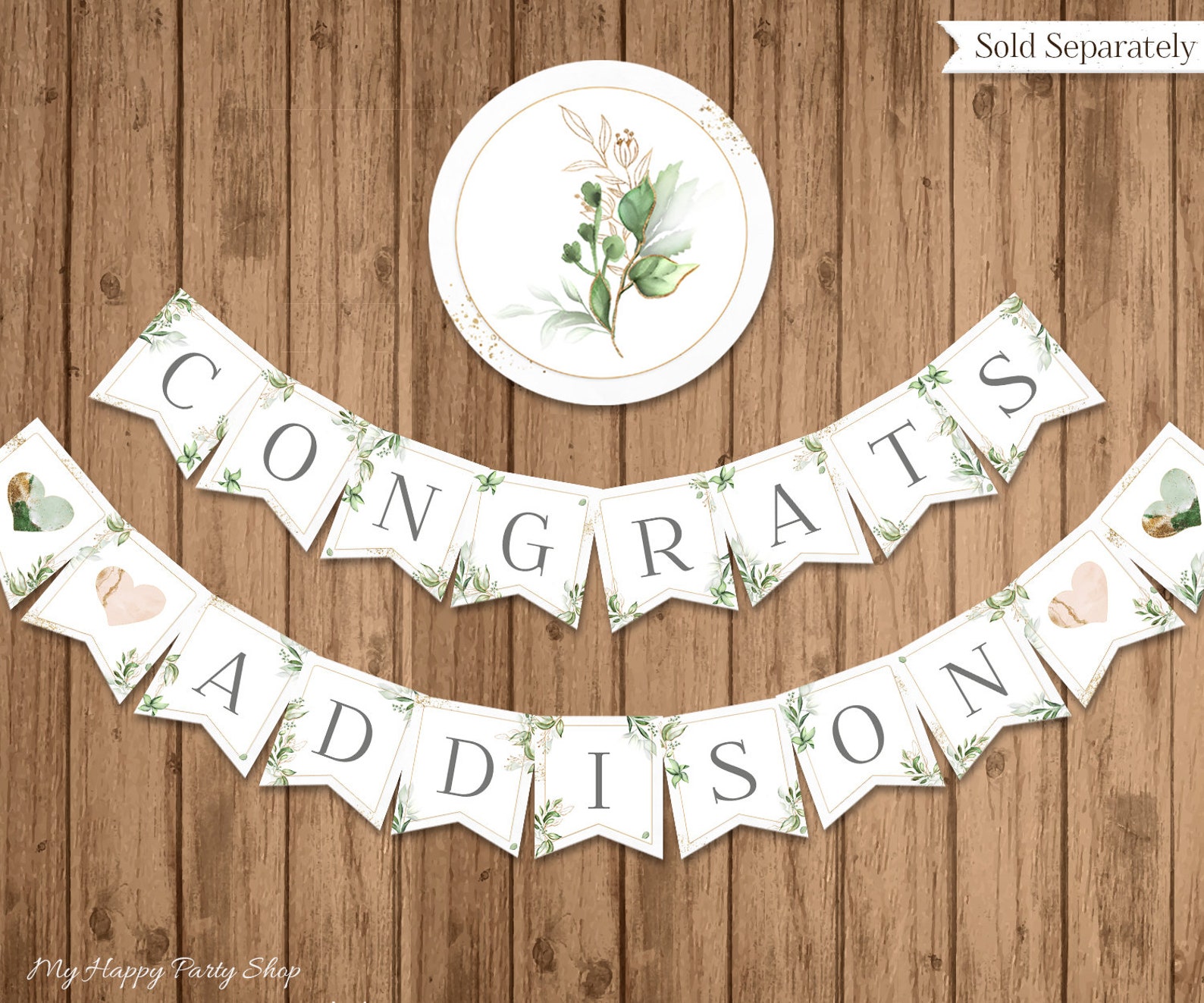 Bridal Shower Banner PRINTABLE Greenery Bride to Be Banner - Etsy