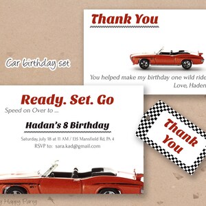 Car Favor Tags, PRINTABLE, Race Favor Tags, Car Birthday, Kids Favor ...