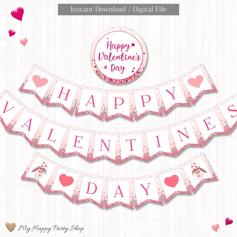 Valentine Day Banner - Etsy