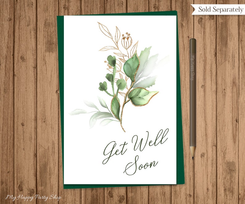 DIY Printable Get Well Soon Banner Hospital Feel Better | Etsy
