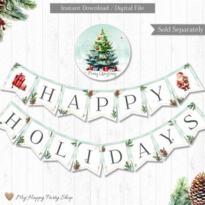 Hello Winter Banner, PRINTABLE, Welcome Winter Flag, Winter Party Decor ...