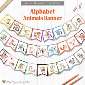 Alphabet Banner | Printable | Classroom Decor | ABC Banner | A-Z Banner ...