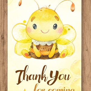 Bee Thank You Tags, PRINTABLE, Bee Baby Shower Favor, Bee Birthday, Bee ...