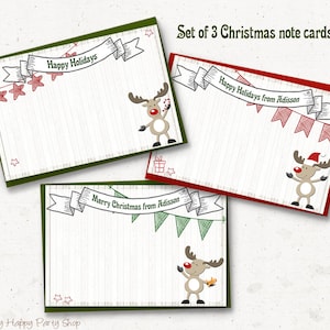 Christmas Gift Tags - PRINTABLE, Cute Deer Christmas Tags, Kids Favors ...