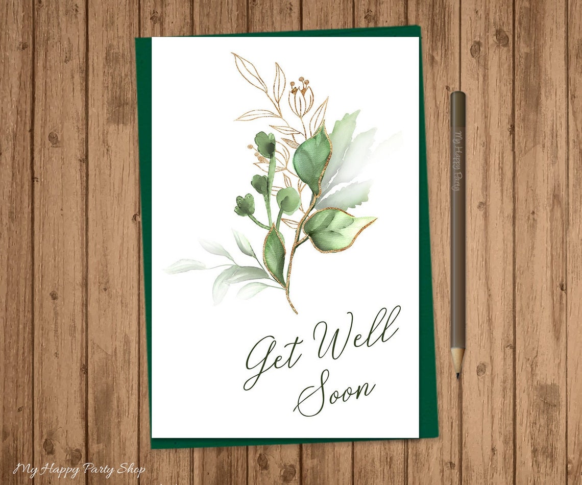 Get Well Soon Card PRINTABLE Recovery Card for Surgery - Etsy