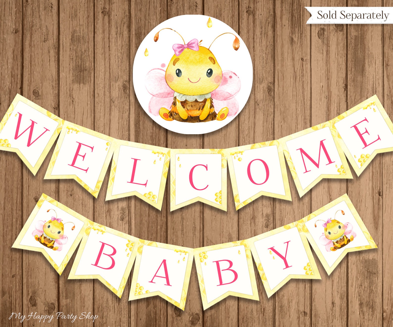 Bee Baby Shower Sign PRINTABLE Personalized Shower Sign - Etsy