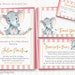 Pink Elephant Baby Shower Banner, PRINTABLE, Welcome Baby, Baby Girl ...