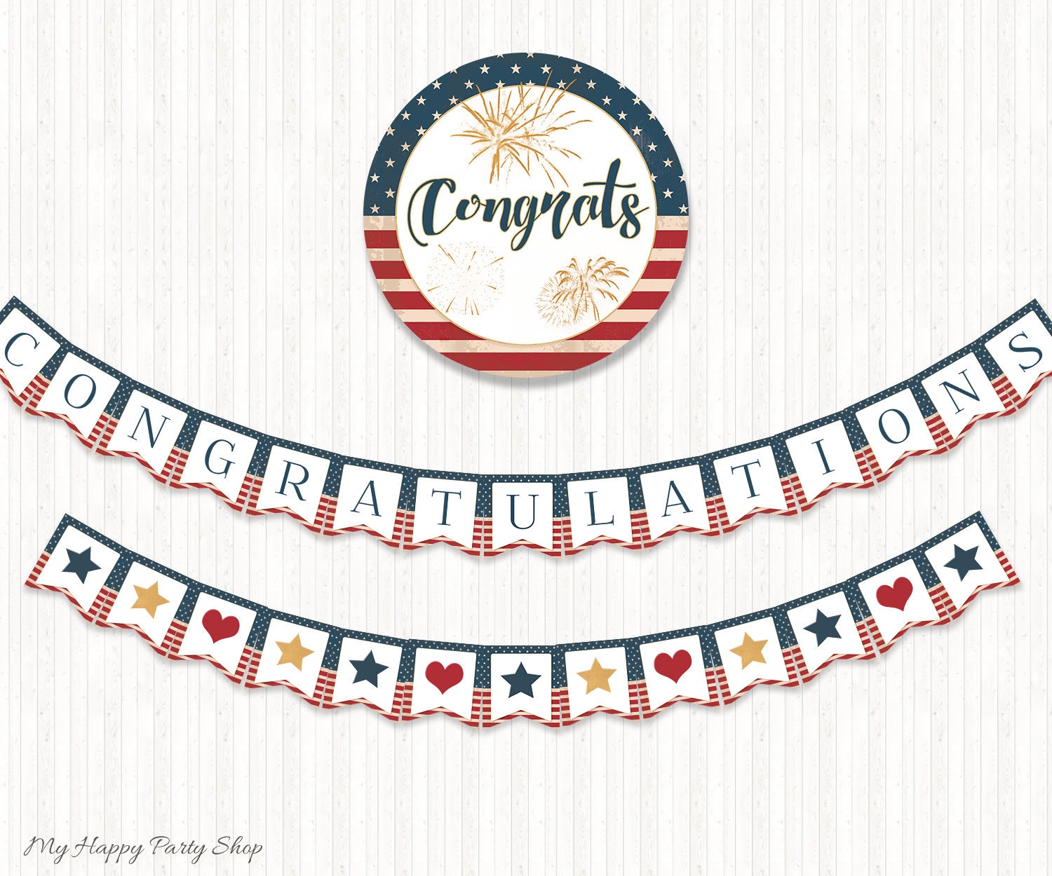 Congratulations Banner, Printable, US Army Congrats Banner, Retirement ...