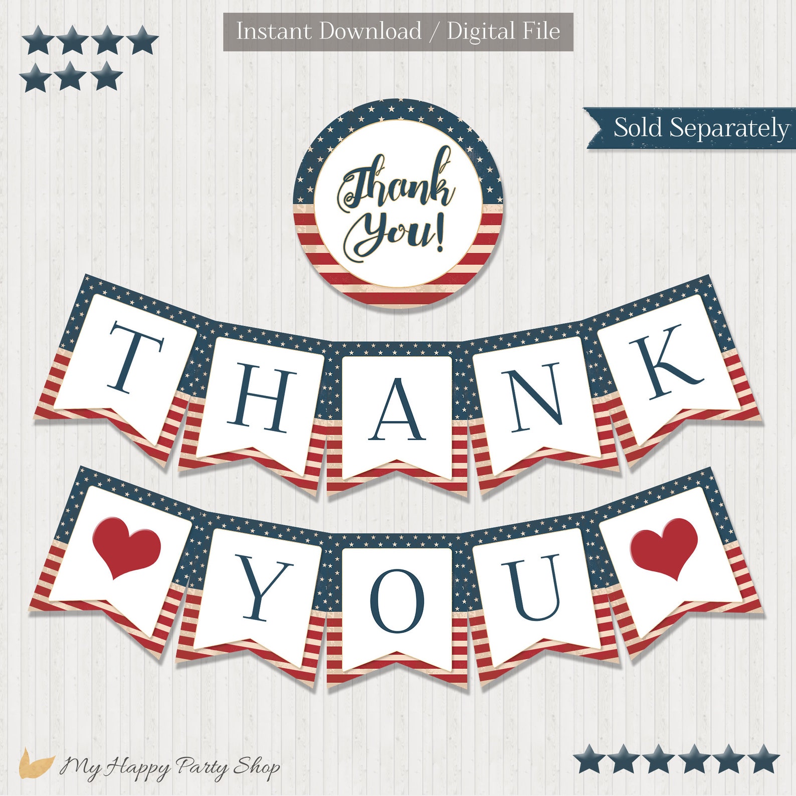 Welcome Home American Flag Banner, Printable, Military Homecoming, USA ...