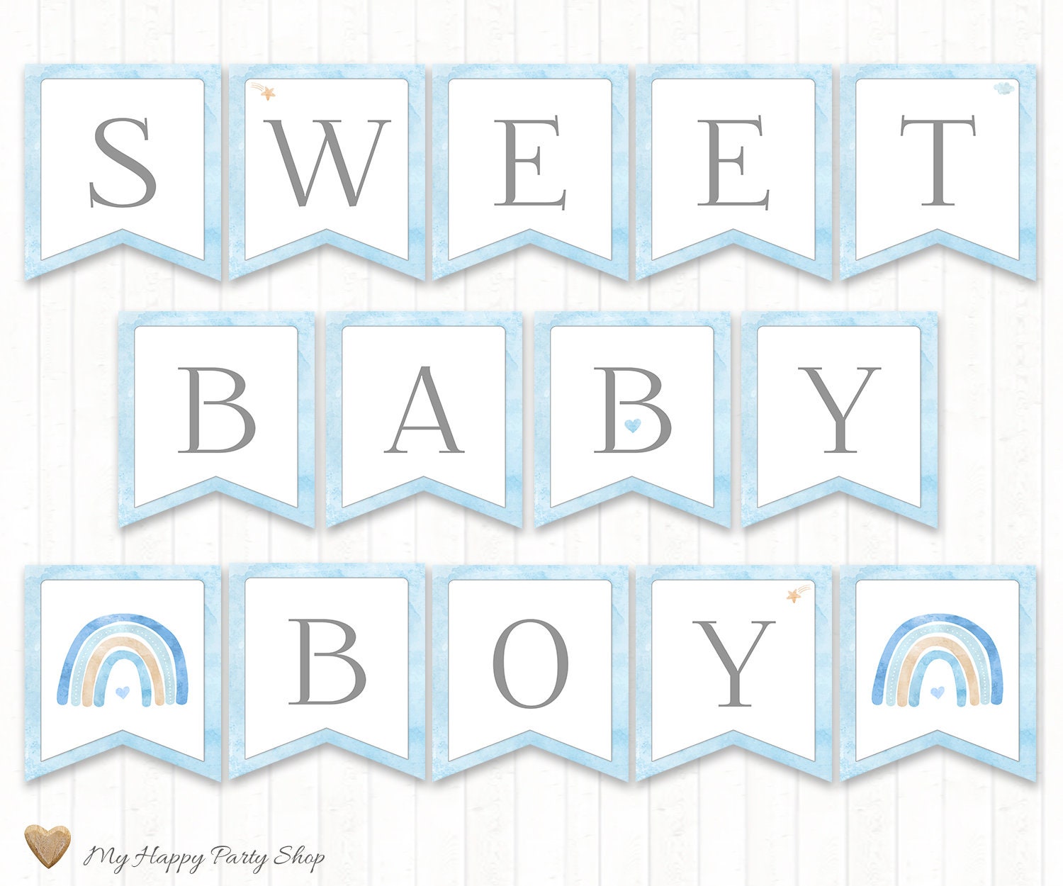 Its A Boy Banner Template