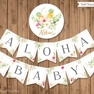 Tropical Happy Birthday Banner PRINTABLE Floral Birthday - Etsy