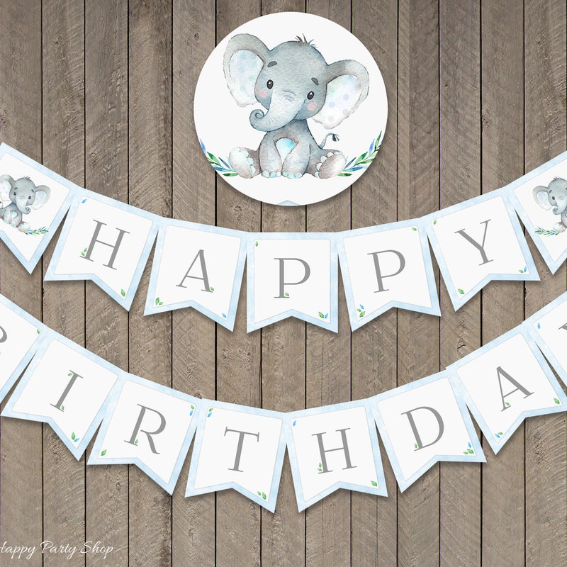 Elephant Banner - Etsy