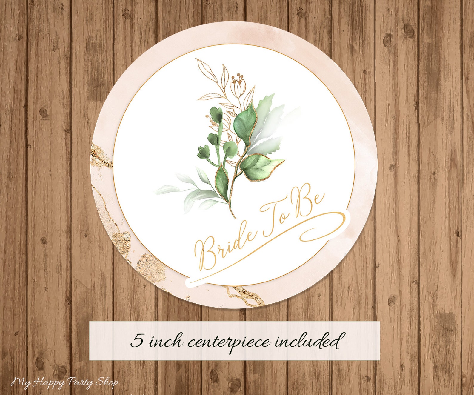 Bridal Shower Banner, PRINTABLE, Greenery Bride to Be Banner, Bridal ...