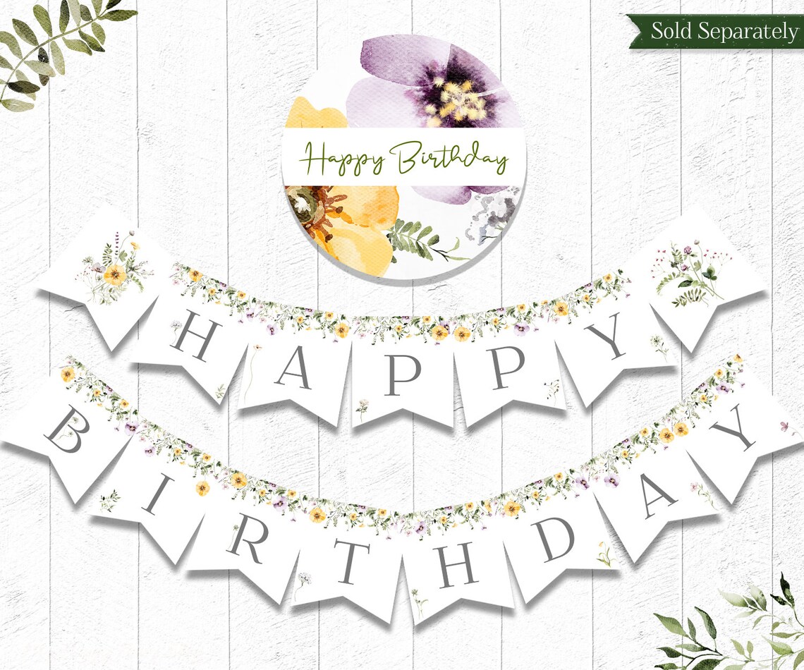 Welcome Home Banner, PRINTABLE, Floral Homecoming Banner, Housewarming ...