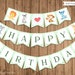 Lion Happy Birthday Banner, PRINTABLE, Yellow, 1st Birthday, First ...