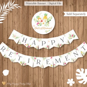 Tropical Bridal Shower Banner, PRINTABLE, Hawaiian Bride to Be Banner ...