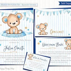Teddy Bear Baby Shower Banner, PRINTABLE, Welcome Baby, Baby Boy Banner ...