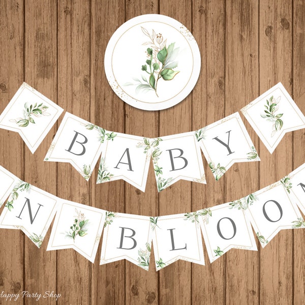 Greenery Baby Shower Decorations - Etsy