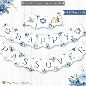 Shabbat Shalom Banner. PRINTABLE, Shabbat Dinner, Jewish Home Decor ...