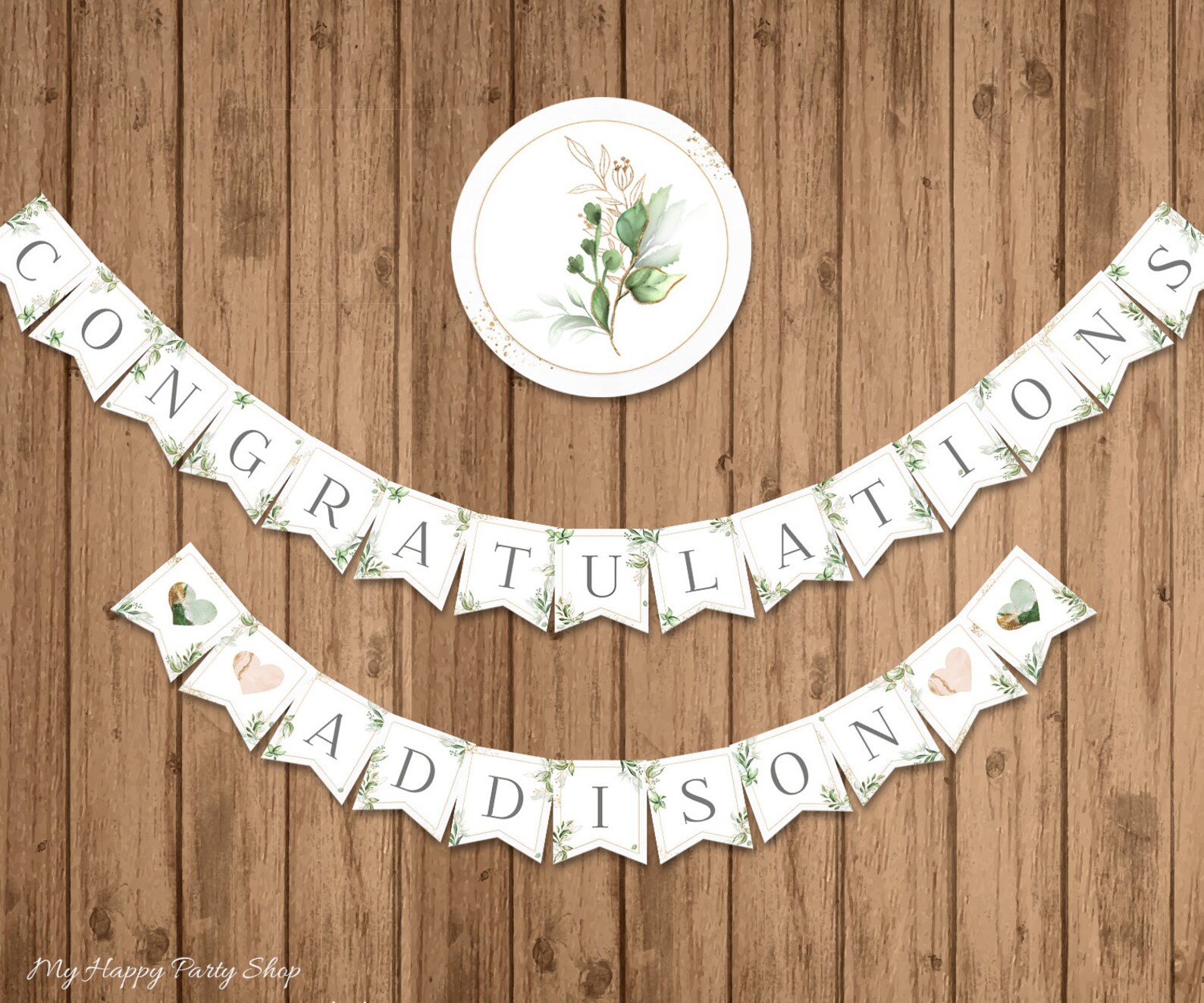 Congratulations Banner, PRINTABLE, Custom Banner, DIY, Graduation ...