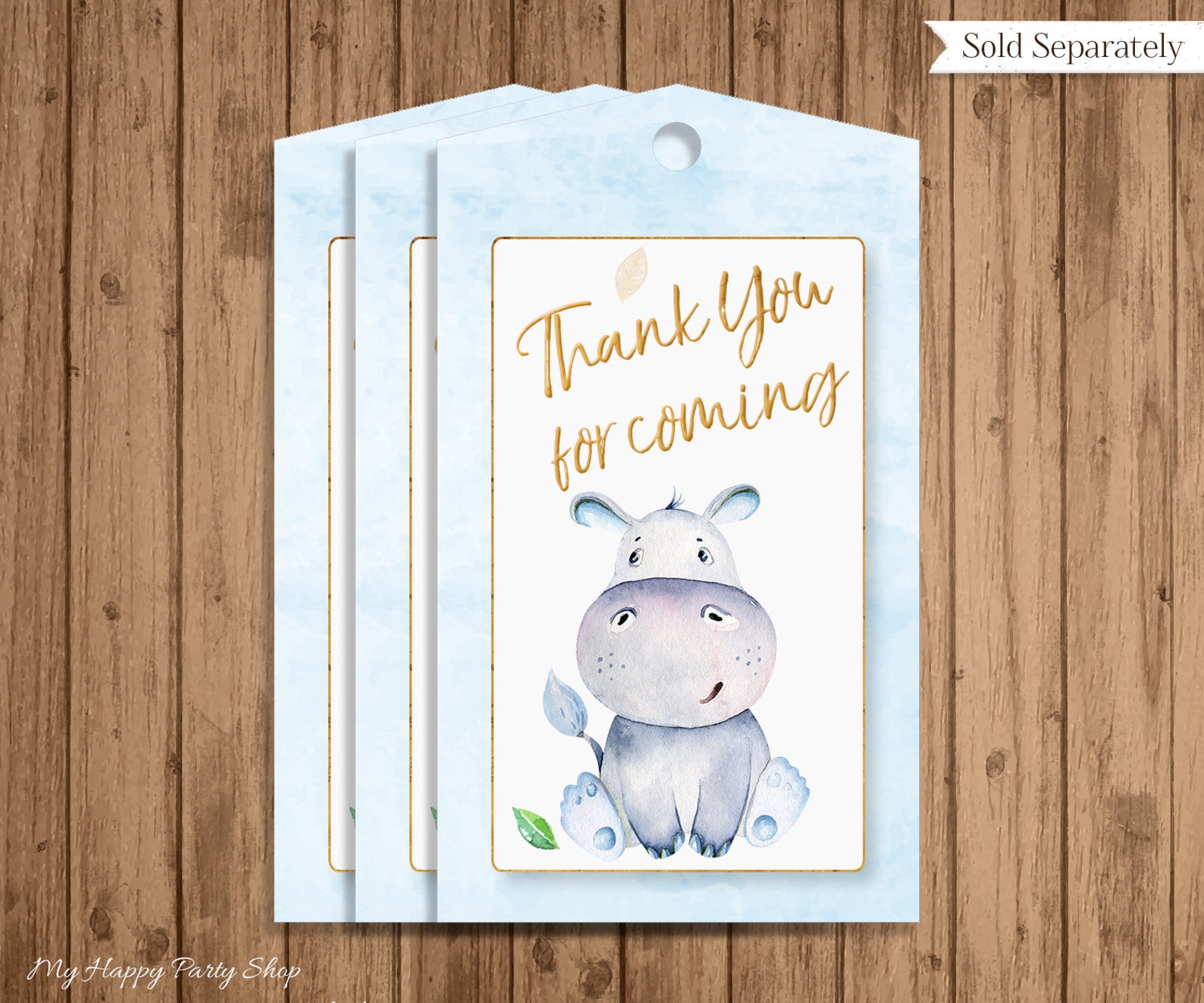 Hippo Baby Shower Banner, PRINTABLE, Blue Hippo Welcome Baby Banner ...