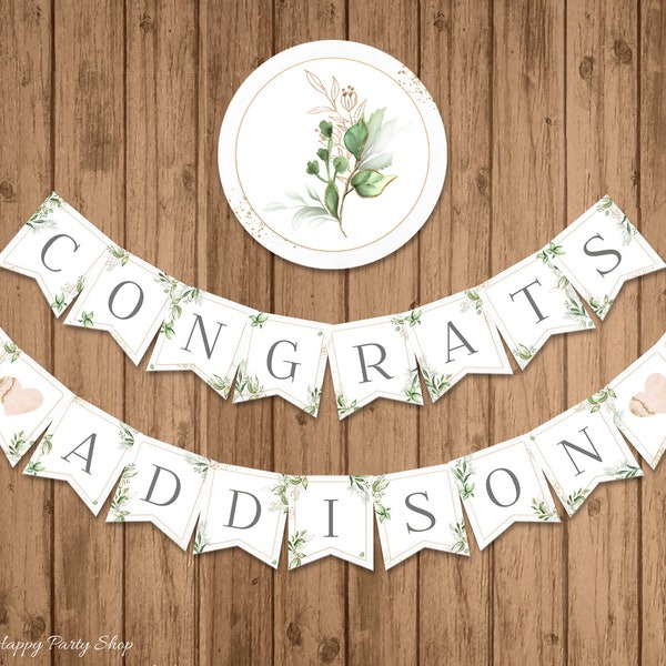 Printable Congratulations Banner - Etsy