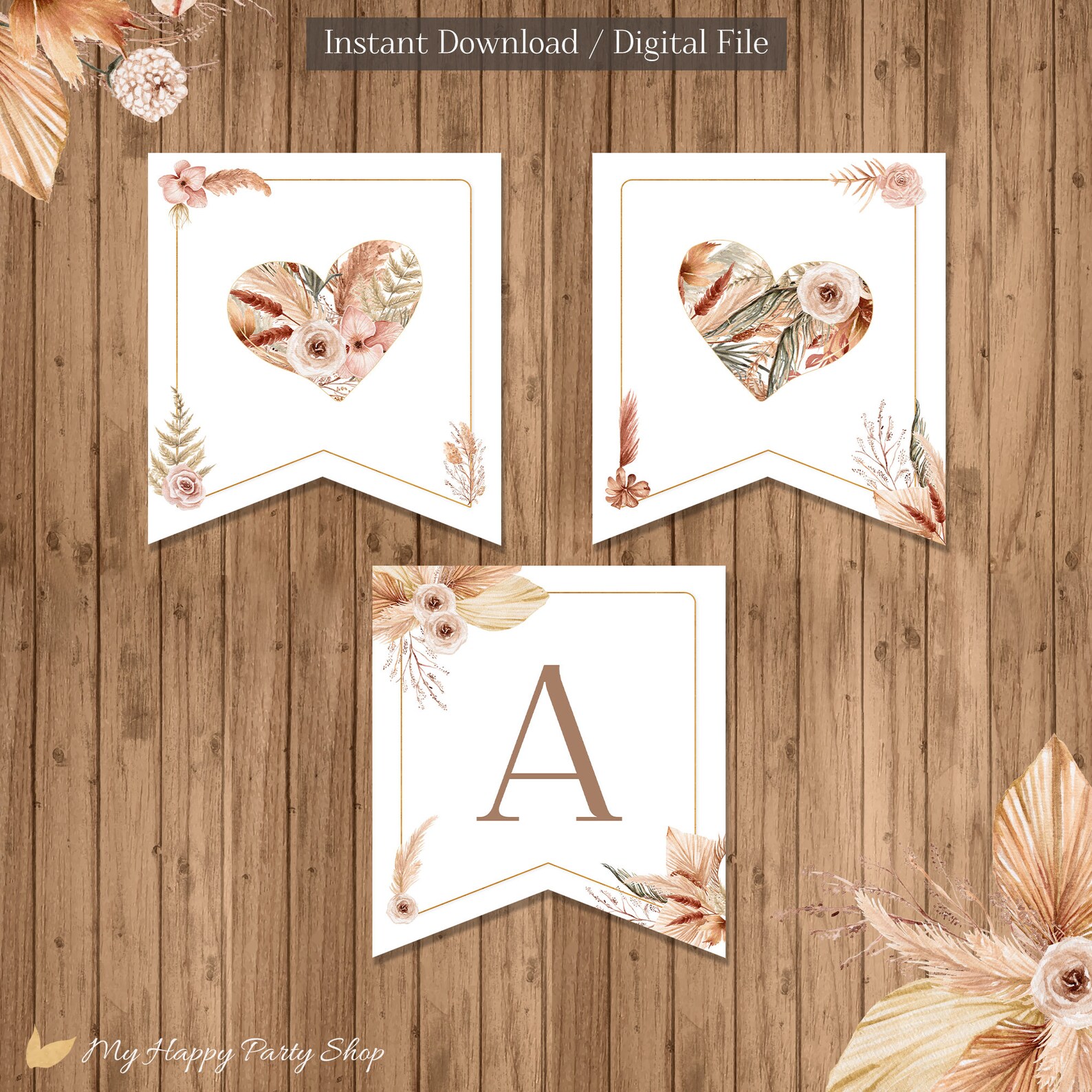 It's a Girl Banner PRINTABLE Boho Baby Shower Banner - Etsy