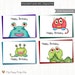 Monsters Bookmarks Printable Set of 8 Cute Monsters Books - Etsy