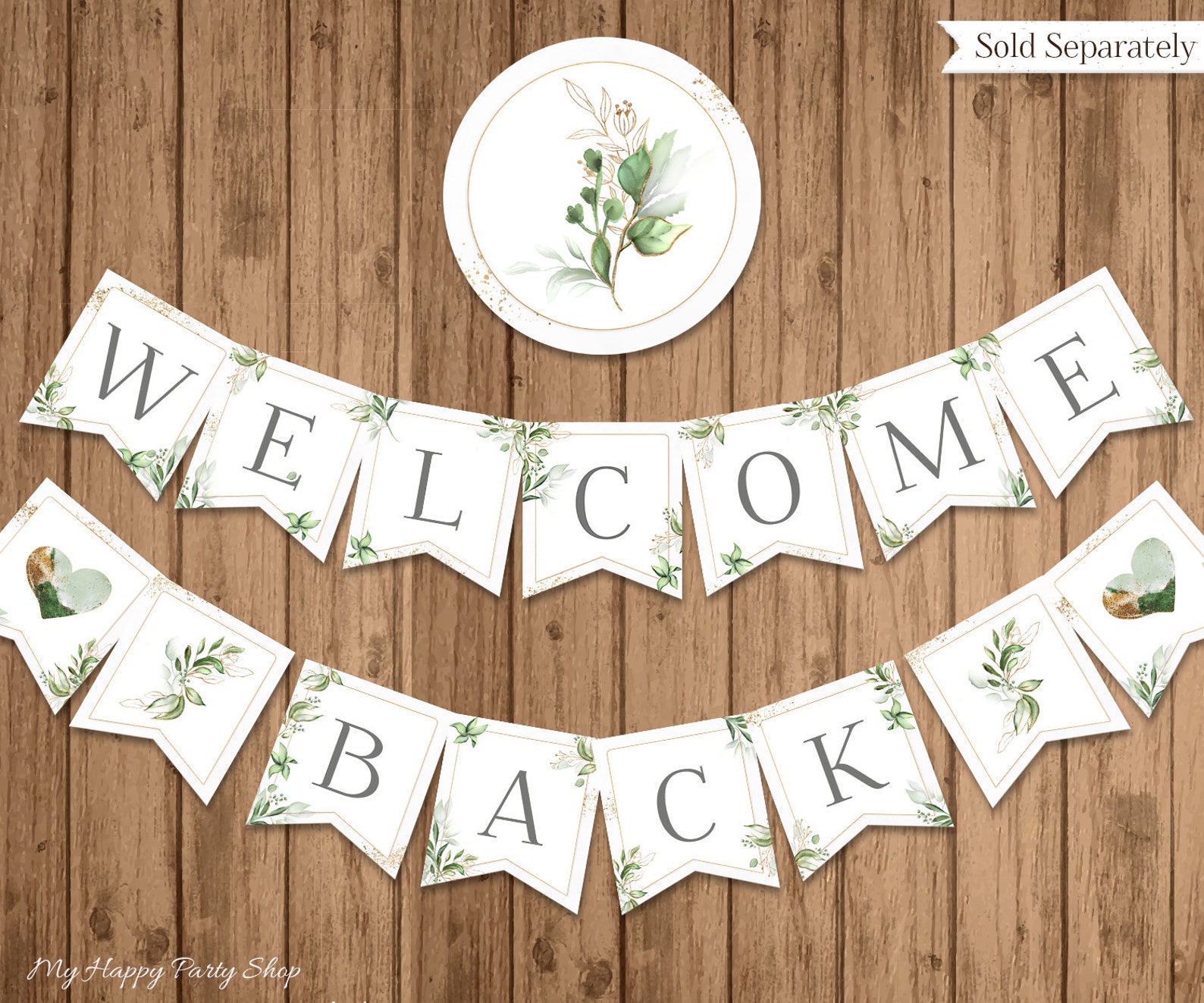 DIY Printable Get Well Soon Banner, Hospital Feel Better, Recovery ...