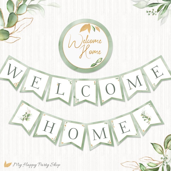 Welcome Home Banner - Etsy