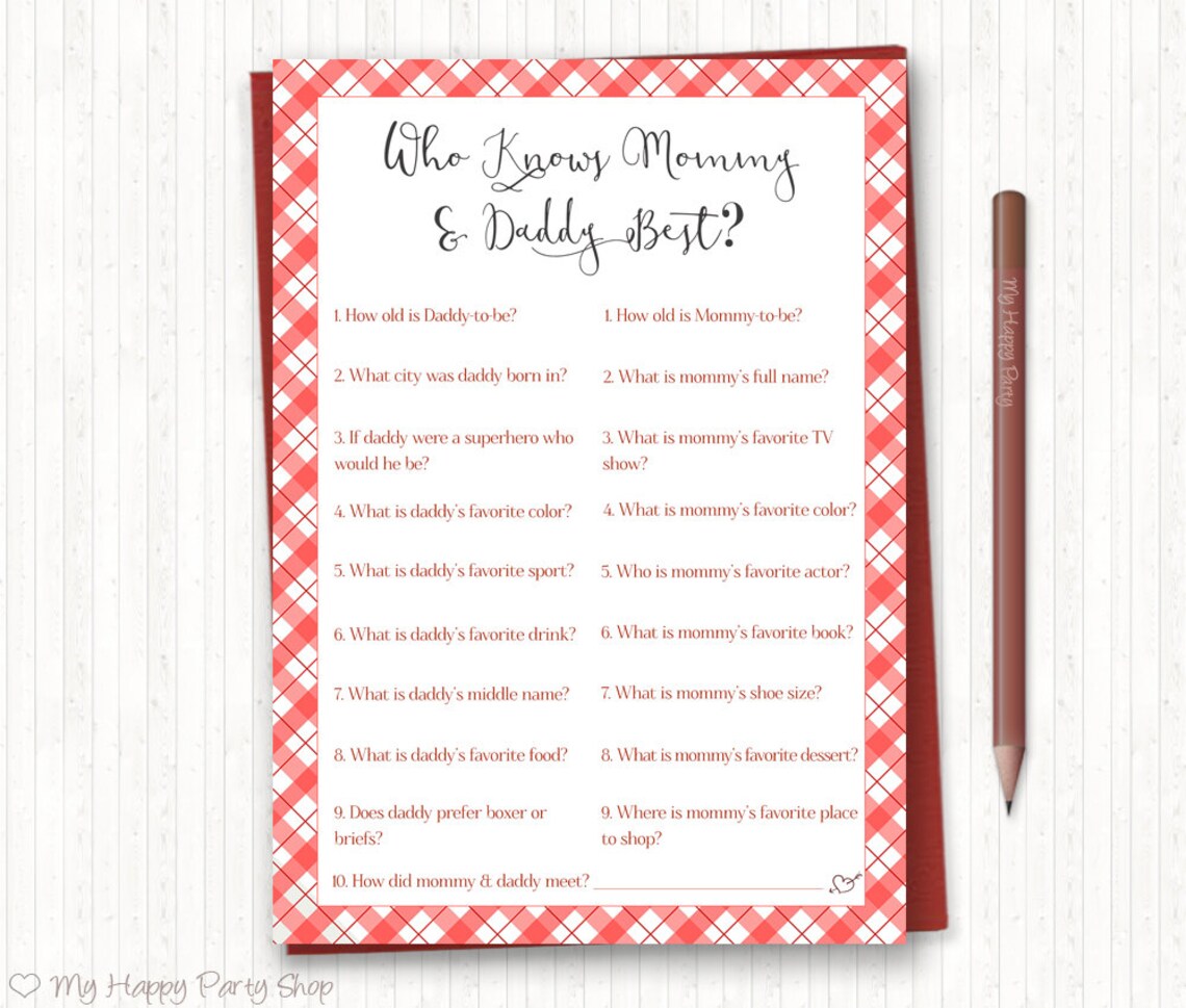 Baby Q Games Set, PRINTABLE, BBQ Shower Games (bingo, Who Knows, Advice ...