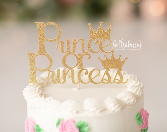 Prince or Princess Cake Topper - Etsy