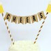 Cheers Cake Bunting Topper / Straw Cake Topper / Cheers & Beers ...