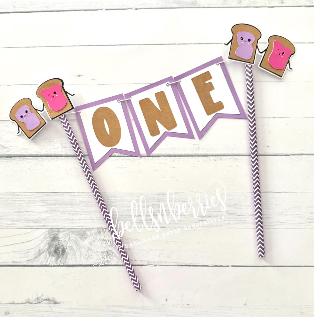 Peanut Butter Jelly Cake Topper: PBJ Party Decor - Etsy