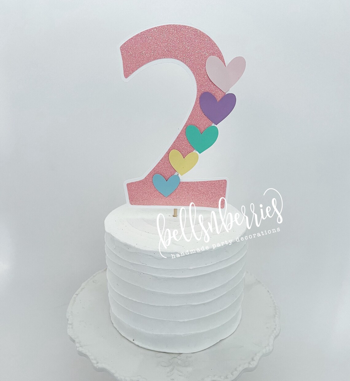 Conversation Heart Birthday Cake Topper: Valentine's Day Party - Etsy