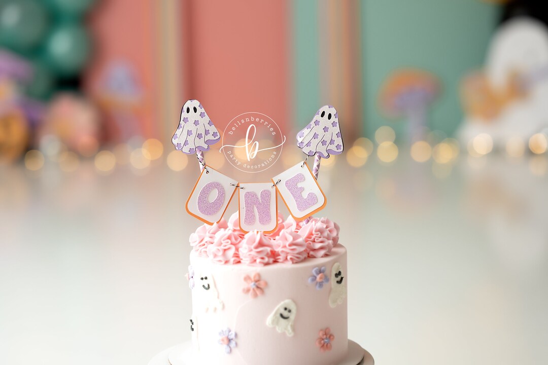 Groovy Ghost Cake Topper: Halloween Birthday Party Decor - Etsy